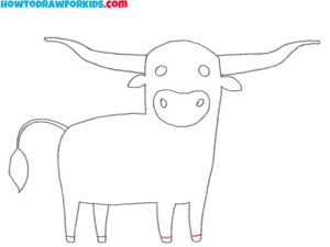 How to Draw a Longhorn - Easy Drawing Tutorial For Kids