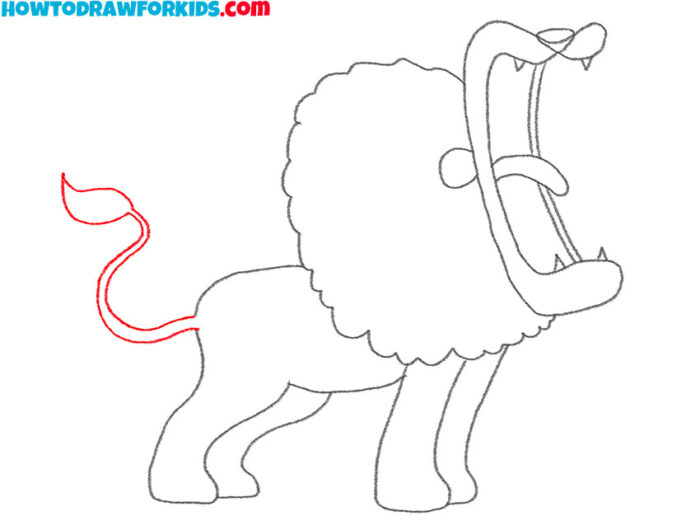 How to Draw a Roaring Lion - Easy Drawing Tutorial For Kids