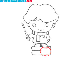 How to Draw Ron Weasley - Easy Drawing Tutorial For Kids