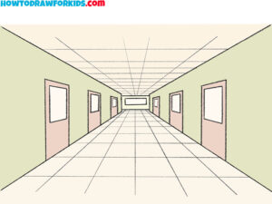 How to Draw a Hallway - Easy Drawing Tutorial For Kids