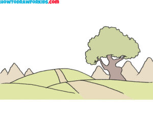 How to Draw a Valley - Easy Drawing Tutorial For Kids
