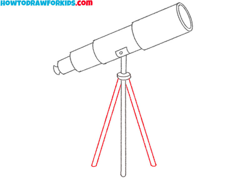 How to Draw a Telescope - Easy Drawing Tutorial For Kids