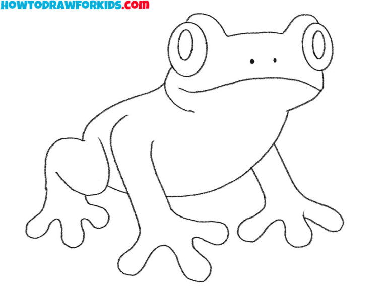 How to Draw a Tree Frog - Easy Drawing Tutorial For Kids