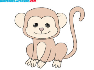 How to Draw an Ape - Easy Drawing Tutorial For Kids
