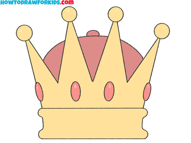 How to Draw a King Crown - Easy Drawing Tutorial For Kids