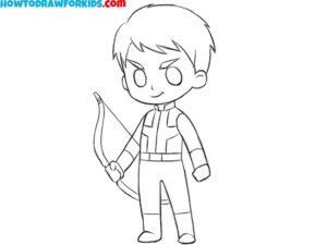 How to Draw Hawkeye - Easy Drawing Tutorial For Kids