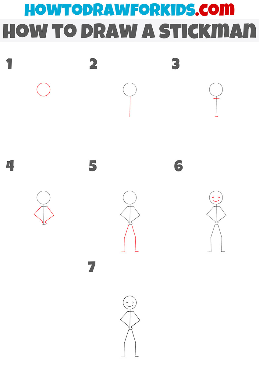 How To Draw A Stickman Easy Drawing Tutorial For Kids How To Draw A Stickman Easy Drawing Tutorial For Kids