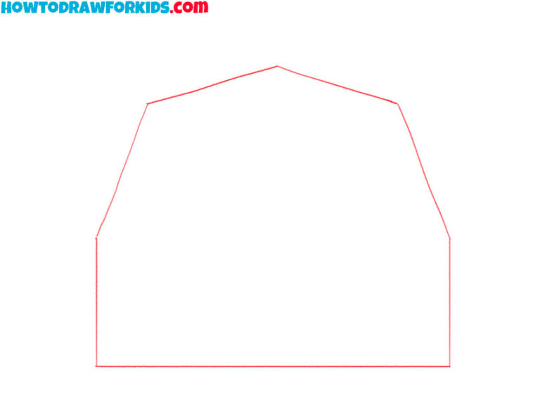How to Draw a Farmhouse - Easy Drawing Tutorial For Kids