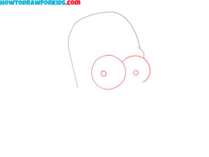 How to Draw Homer Simpson Head - Drawing Tutorial For Kids