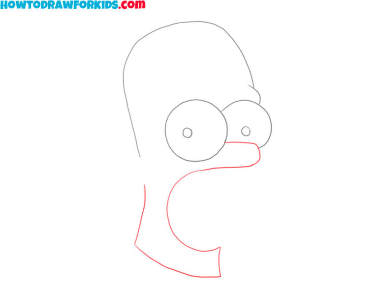 How to Draw Homer Simpson Head - Drawing Tutorial For Kids