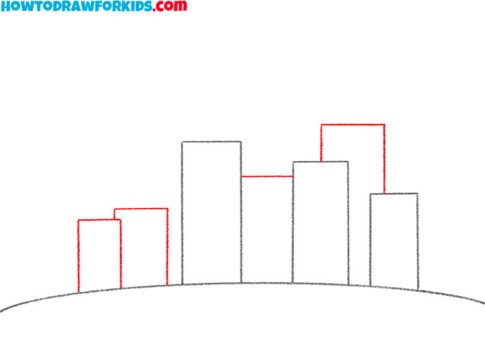 How to Draw a Town - Easy Drawing Tutorial For Kids