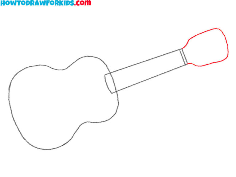 How to Draw a Ukulele - Easy Drawing Tutorial For Kids