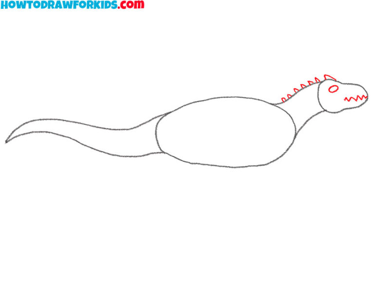 How to Draw an Allosaurus - Easy Drawing Tutorial For Kids