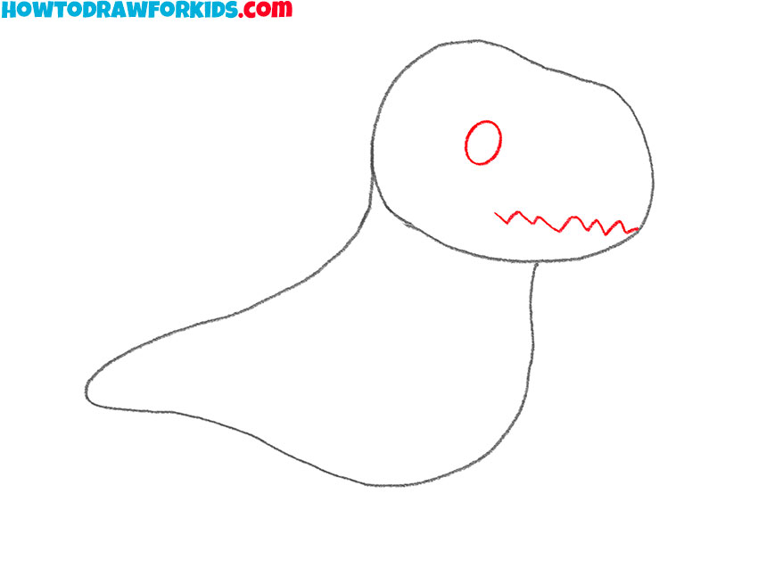 How to Draw an Easy T-Rex - Easy Drawing Tutorial For Kids