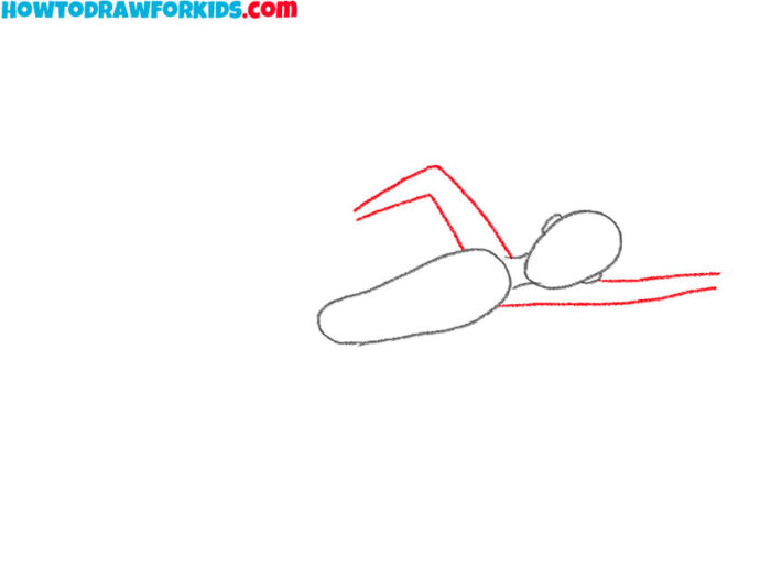 How to Draw a Swimming Person - Easy Drawing Tutorial For Kids