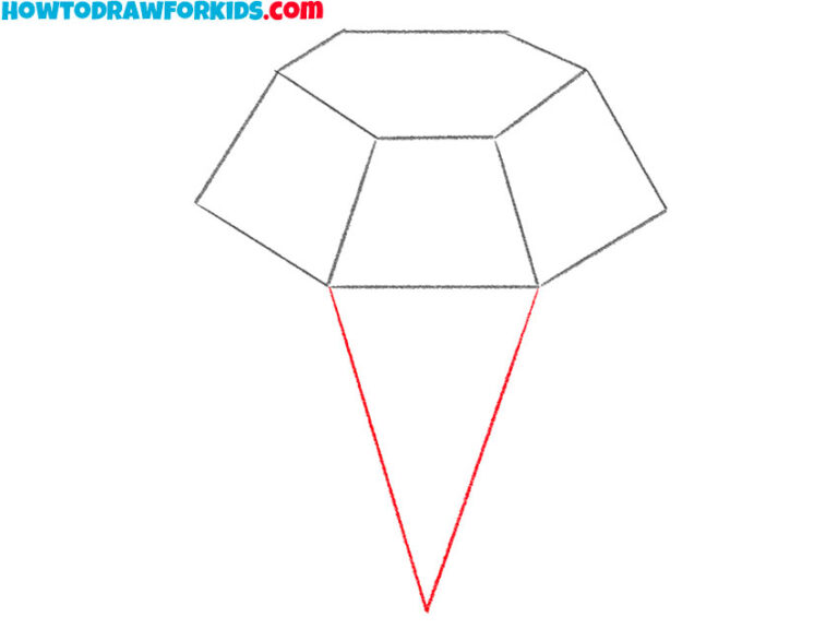 How to Draw an Emerald - Easy Drawing Tutorial For Kids