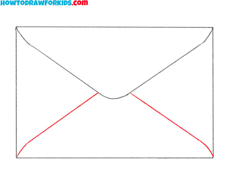 How to Draw an Envelope - Easy Drawing Tutorial For Kids