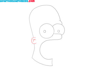 How to Draw Homer Simpson Head - Drawing Tutorial For Kids