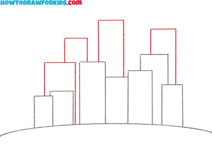 How to Draw a Town - Easy Drawing Tutorial For Kids