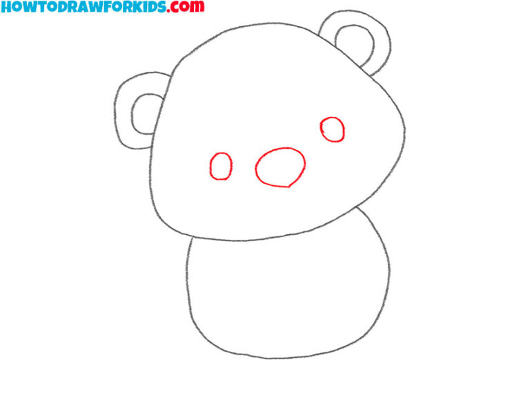 How to Draw a Baby Bear - Easy Drawing Tutorial For Kids