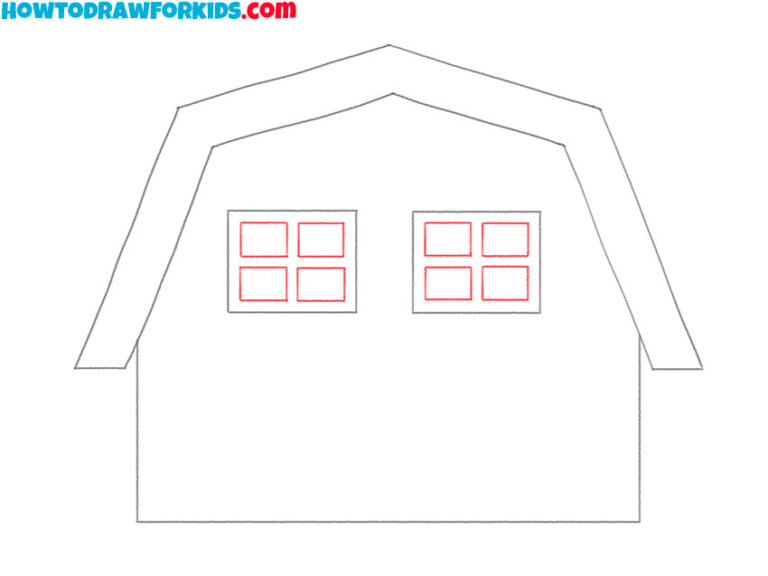 How to Draw a Farmhouse - Easy Drawing Tutorial For Kids