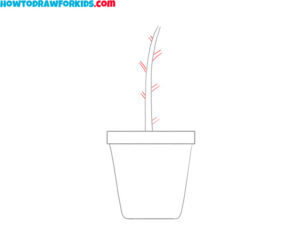 How to Draw a Plant in a Pot - Easy Drawing Tutorial For Kids