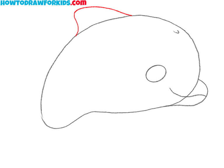 How to Draw a Cute Dolphin - Easy Drawing Tutorial For Kids