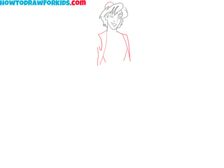 How to Draw Aladdin - Easy Drawing Tutorial For Kids