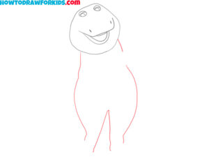 How to Draw Barney - Easy Drawing Tutorial For Kids