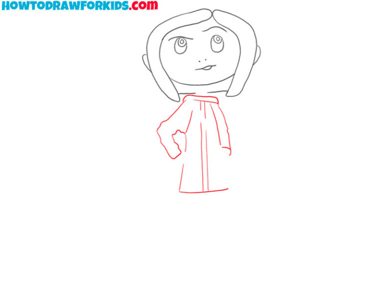 How to Draw Coraline - Easy Drawing Tutorial For Kids