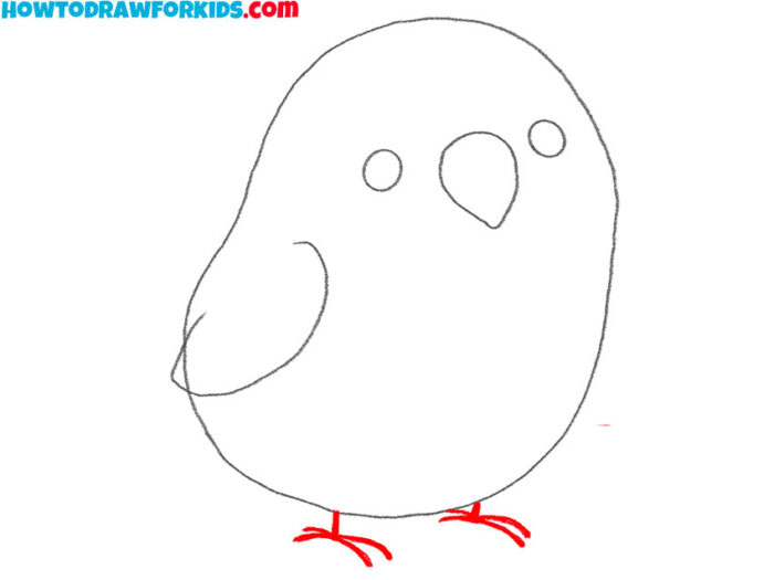 How to Draw a Small Bird - Easy Drawing Tutorial For Kids