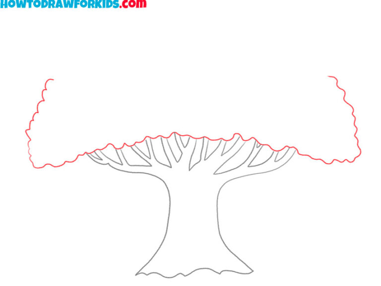 How to Draw a Big Tree - Easy Drawing Tutorial For Kids