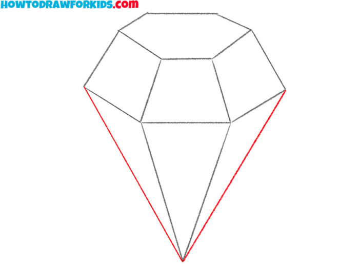 How to Draw an Emerald - Easy Drawing Tutorial For Kids