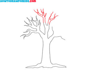 How to Draw a Winter Tree - Easy Drawing Tutorial For Kids