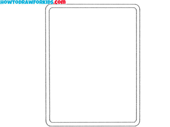 How to Draw an iPad - Easy Drawing Tutorial For Kids
