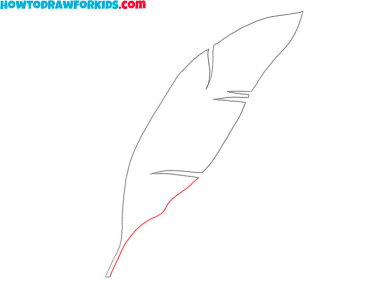 How to Draw a Palm Leaf - Easy Drawing Tutorial For Kids