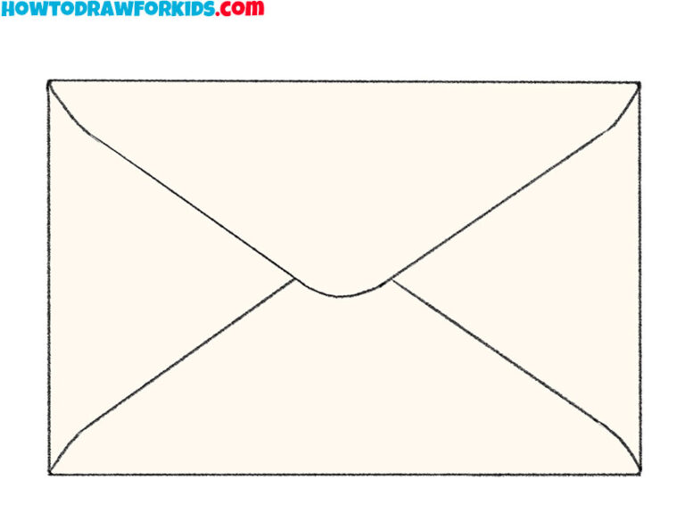 How to Draw an Envelope - Easy Drawing Tutorial For Kids