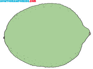 How to Draw a Lime - Easy Drawing Tutorial For Kids