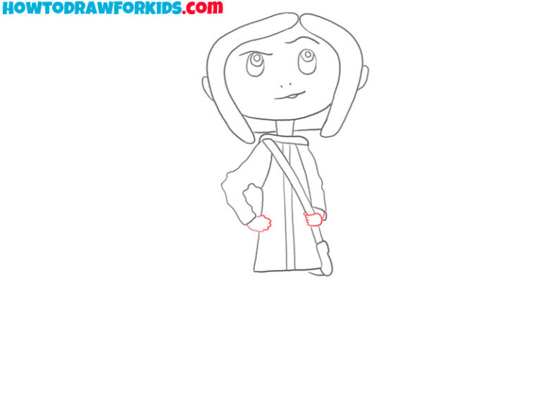 How to Draw Coraline - Easy Drawing Tutorial For Kids