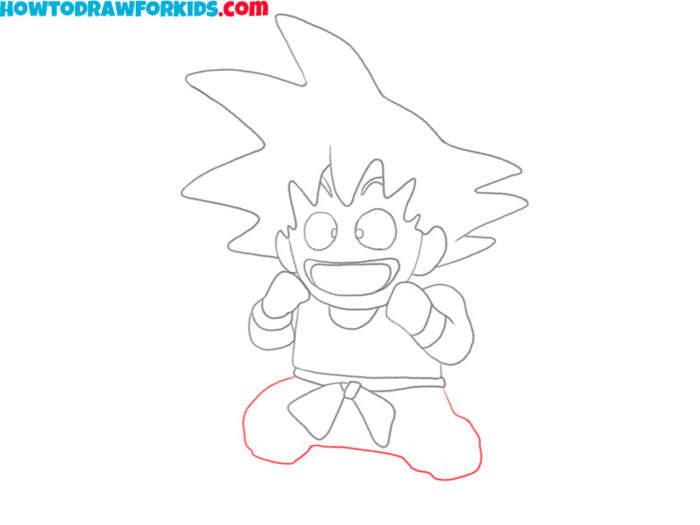 How to Draw Kid Goku - Easy Drawing Tutorial For Kids