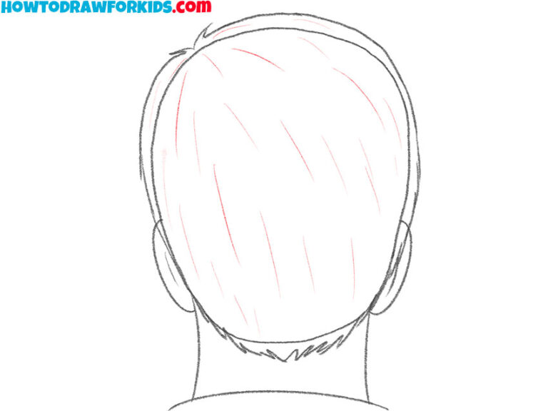 How to Draw Hair from the Back - Easy Drawing Tutorial For Kids