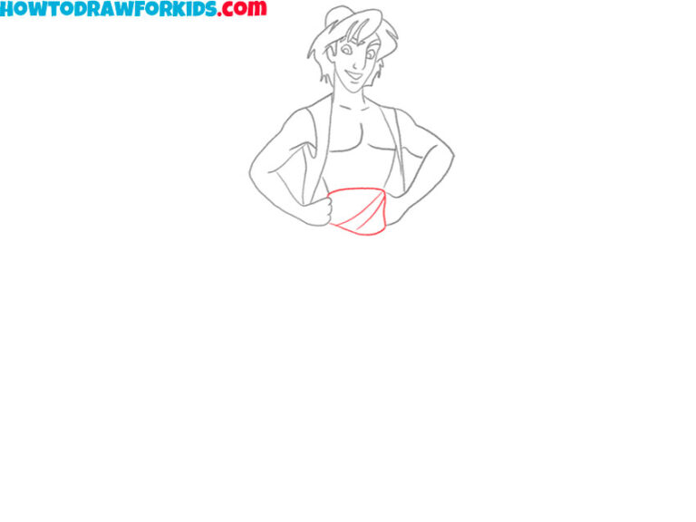How to Draw Aladdin - Easy Drawing Tutorial For Kids