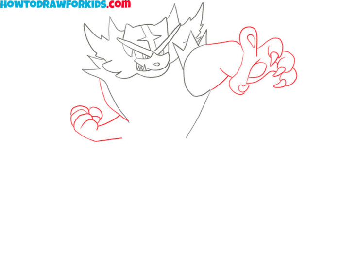 How to Draw Incineroar - Easy Drawing Tutorial For Kids