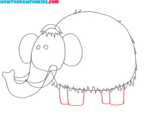 How to Draw a Mammoth - Easy Drawing Tutorial For Kids