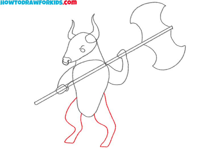How to Draw the Minotaur - Easy Drawing Tutorial For Kids