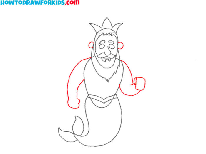 How to Draw Poseidon - Easy Drawing Tutorial For Kids