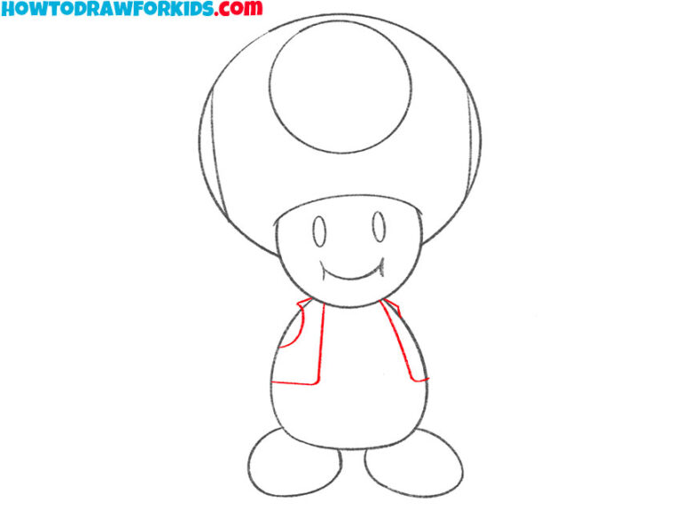 How to Draw Toad from Super Mario - Drawing Tutorial For Kids