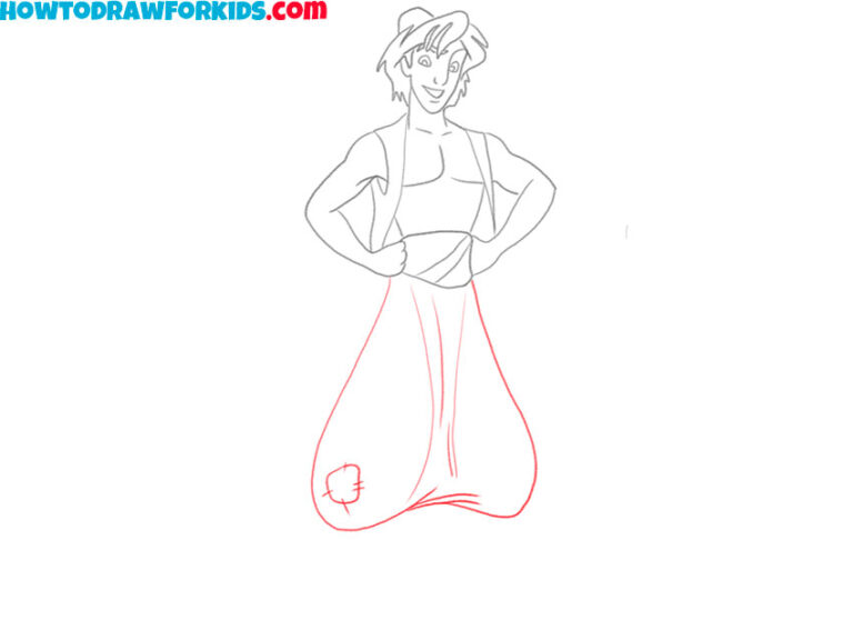 How to Draw Aladdin - Easy Drawing Tutorial For Kids