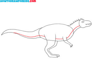 How to Draw an Allosaurus - Easy Drawing Tutorial For Kids
