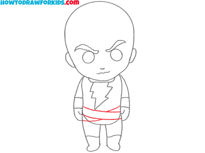 How to Draw Black Adam - Easy Drawing Tutorial For Kids